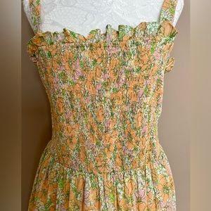 Modcloth | Dresses | Modcloth Smocked Tiered Maxi Dress Charming Chance ...